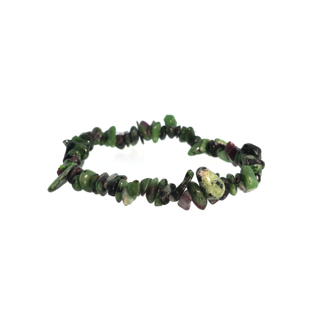 Beautiful Ruby Zoisite Chip Bead Stretch Bracelet – The Rock Space